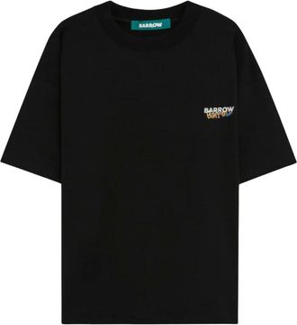 Barrow Barrow, Homme, Tops, Noir, Taille: XS T-shirts &agrave; Manches Courtes