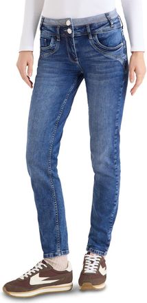 Cecil Jeans mit doppeltem Bund mid Blue wash 36