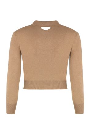 Prada Womens Cashmere Sweater Camel