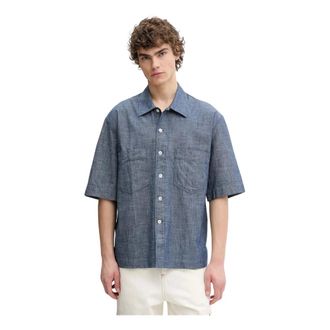 Sunflower Kurzarmhemd - - Shirts - Herren - Blau - S