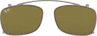 Ray-Ban Rb5228 Clip-on Gunmetal Fassung Braun Glas 53-17