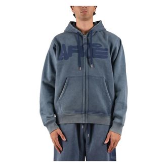 Arte Stencil Sunfade Zip Hoodie - - Sweatshirts & Hoodies - Herren - Blau - S