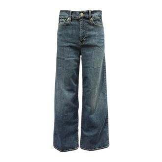 Frame Denim Femme, Jeans, Bleu, Taille: W25 Jean Évasé Palazzo Slim Taille Haute