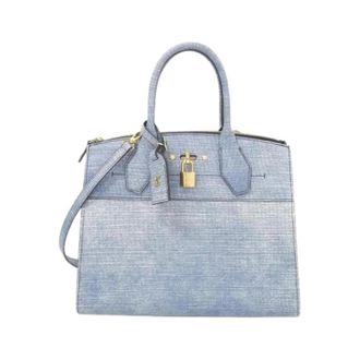 Louis Vuitton Pre-owned City Steamer Denim Canvas Bag - - Pre-owned - Damen - Blau - ONE SIZE