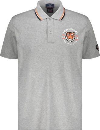 Paul & Shark Homme, Tops, Gris, Taille: 2XL Polo &agrave; manches courtes