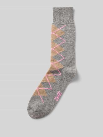 Unio Hamburg Socken mit Kaschmir-Anteil im Karo-Design