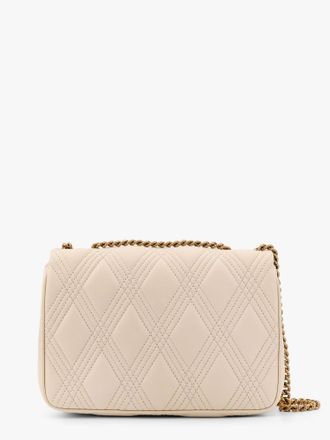 Valentino Garavani Womens Quilted Leather Shoulder Bag Beige