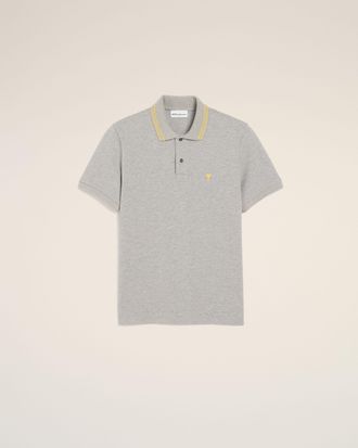 Ami Polo Gris Ami De Coeur En Coton Gris - XXXL - Homme