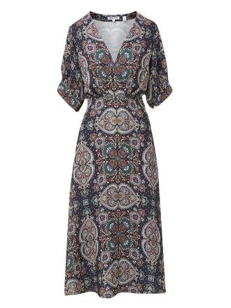 Veronica Beard robe mi-longue à motif cachemire - Bleu