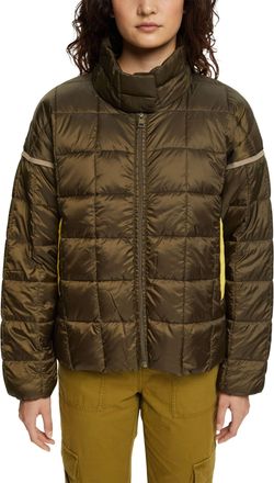 Esprit Damen 072EE1G309 Jacke, 355/DARK Khaki, M