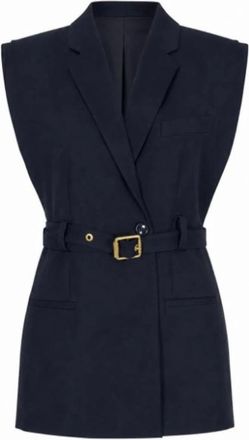Pinko Pinko, Femme, Vestes, Bleu, Taille: 38 FR Pinko Vestes