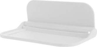 NUOBESTY Schwebendes Faltbares Wandregal aus Wei&szlig;em Kunststoff Klappbares H&auml;ngeregal f&uuml;r Badezimmer K&uuml;che und Wohnzimmer Platzsparende Wandhalterung mit Rutsch