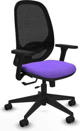 Piqueras y Crespo Schreibtischstuhl, h&ouml;henverstellbare Armlehnen, h&ouml;henverstellbare Lendenwirbelst&uuml;tze, ausgestattet mit Syncro/Traslack und Schneideschaum, mit Rollen 