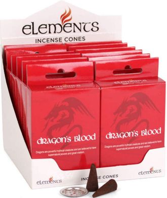 Jones Home & Gift Incense - 12 Packs of Elements Dragons Blood Incense Cones
