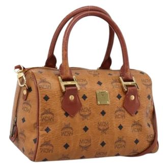 MCM Sac Boston Pre-owned - Femme - Pre-owned - Brun - Taille: ONE Size