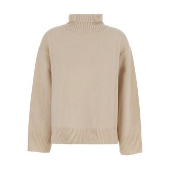 Soft Goat Pullover mit Rollkragen - - Knitwear - Damen - Beige - XS