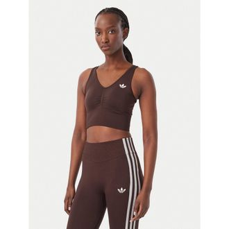adidas Sport-BH Essentials Seamless Bralette IA4524 Braun Regular Fit