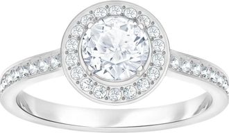 Swarovski Femme, Accessoires, Gris, Taille: ONE Size Crystal Ring