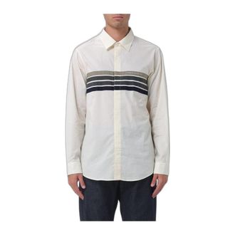 A|X Armani Exchange Popeline-Hemd aus Baumwolle - - Shirts - Herren - Beige - S
