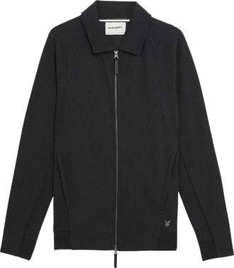 Lyle & Scott Jacke f&uuml;r Herren, Durchgehender Rei&szlig;verschluss, Verriegelung, Regul&auml;r (Schwarz)