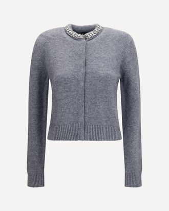 Pinko Colonia Cardigan with jewel collar Female XS