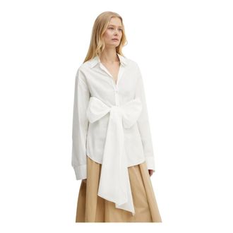 Forte_Forte Chemise nou&eacute;e - Femme - Blouses et Chemises - Blanc - Taille: 42 FR