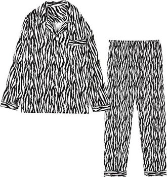 Minetom Ensembles de Pyjama Femme 2 Pi&egrave;ces Bouton V&ecirc;tements de Nuit &Agrave; Carreaux Manches Longues Col V Chemise et Pantalon Style Y20 38