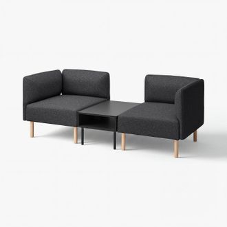 IKEA LILLEHEM 2er-Sitzelement mit Ablage