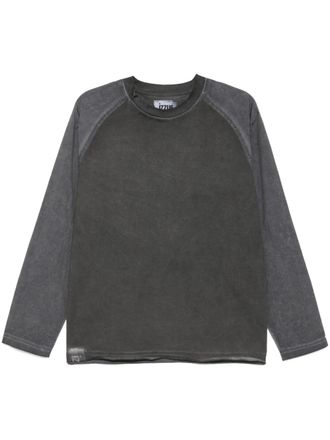 Izzue T-Shirt mit Kontrastärmeln - Grau