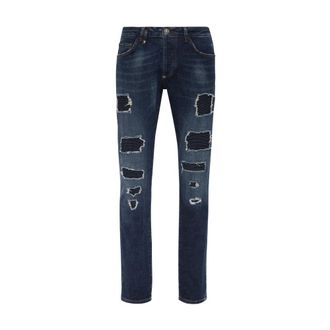 Philipp Plein Homme, Jeans, Bleu, Taille: W30 Jeans Slim-fit