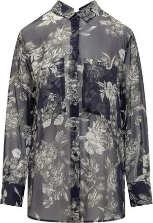 Semicouture Femme, Blouses et Chemises, Multicolore, Taille: 40 FR Chemise &agrave; manches longues en viscose