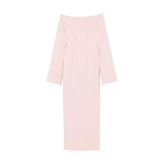 Solace London Robe mi-longue &eacute;paules d&eacute;nud&eacute;es - Femme - Robes - Rose - Taille: 34 FR