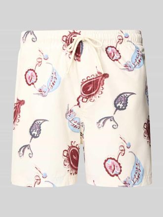 Jack & Jones Regular Fit Badeshorts mit Allover-Animal-Print Modell Maui