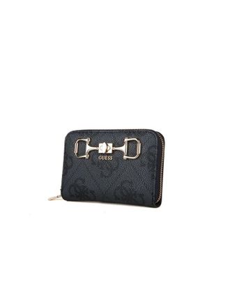 Guess Womens Wallet Coal Logo Polyurethane Bags