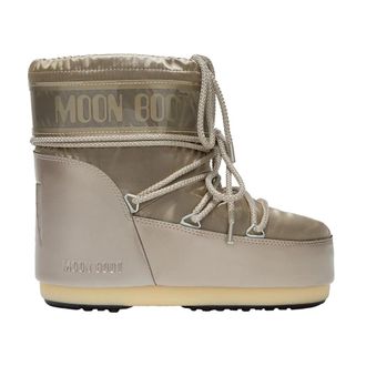 Moon Boot Iconique Basse Glance Platine Botte - Femme - Chaussures - Gris - Taille: 36 EU