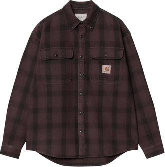 Carhartt Work in Progress Chemise Edmands - Homme - Chemises - Brun - Taille: S