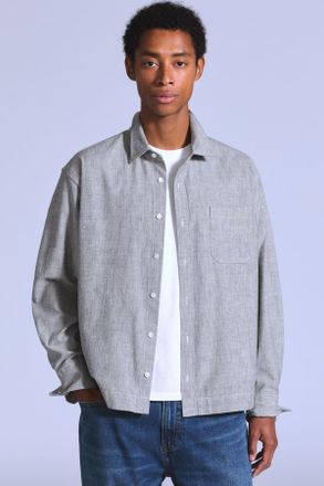 Levi's Chemise Boxy - Homme - Gris / Jaspe Grey - 2XL