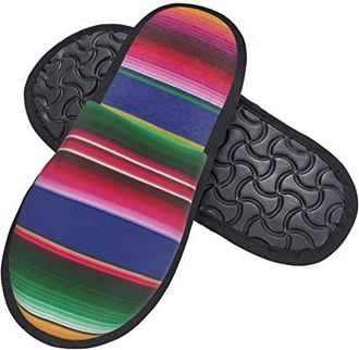 Generic Chaussons Serapes Mexicains Colorés Épais Pantoufles Anti Odeur Chaussons Maison Pour Automne La Maison Outdoor L