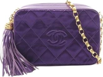 Chanel Sac bandouli&egrave;re en tissu vintage Pre-owned - Femme - Pre-owned - Violet - Taille: ONE Size