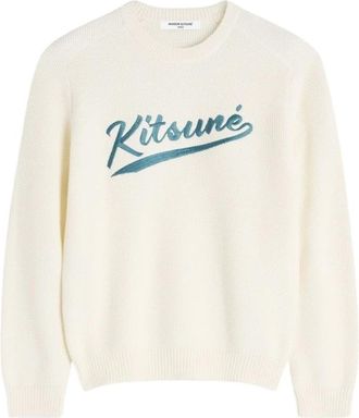 Maison Kitsun&eacute; Homme, Pulls, Blanc, Taille: L Maglia