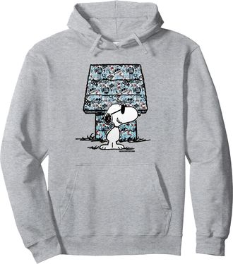 Peanuts Snoopy Joe Cool Graffiti Hundehaus Urban Art Street Pullover Hoodie