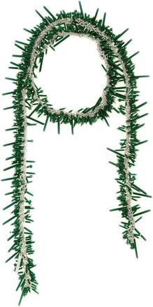 Dries Van Noten Femme, Accessoires, Vert, Taille: ONE Size Embroidered Scarf Necklace
