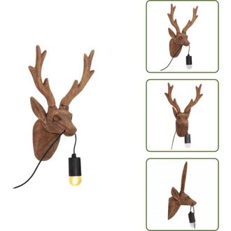 vidaXL Lampe en forme danimal - vidaXL Lampe murale en forme danimal 25 W 28x20x40 cm E27 - Lampe de salon