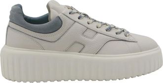Hogan Low-Top Sneaker - Platform Sneakers With Textured Leather Upper - Gr. 36,5 (EU) - in Wei&szlig; - f&uuml;r Damen