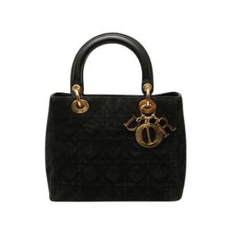 Dior Sac &agrave; main Lady Dior doccasion - Femme - Pre-owned - Noir - Taille: ONE Size