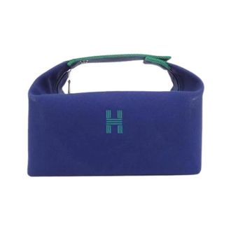 Herm&egrave;s Pre-owned Bride-a-Brac Canvas Pouch - - Pre-owned - Damen - Blau - ONE SIZE
