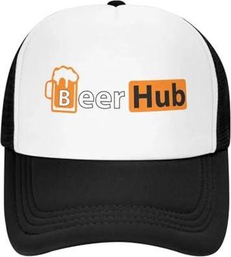 Generic Casquette Trucker Unisexe Beer Hub personnalis&eacute;e et Tendance pour Adultes Casquette de Baseball Ajustable Beerhub Hommes Femmes Sport Plein air Cadeau