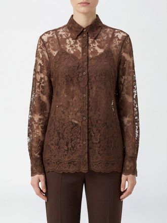 Ermanno Scervino Chemise &agrave; manches longues en dentelle avec col classique