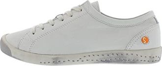 Softinos Femme Sneakers ISLA, Dame,Chaussures de Skateboard,Semelle intérieure Amovible,Chaussure de Sport,Low-Top,Blanc (White / 534),41 EU / 7.5 UK