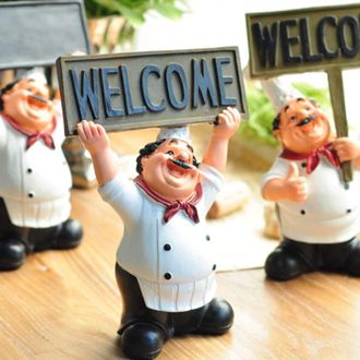 CHICIRIS Harz-Figuren, Ornament, Modernes, Exquisites f&uuml;r Caf&eacute;, Zuhause, Geschenk Nr. 1, 7,87 Zoll (bs-005)